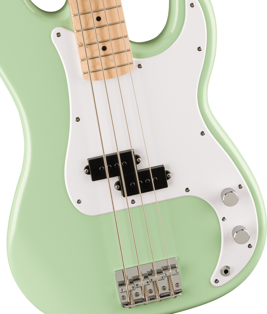 Squier Ltd Edition Sonic Precision Bass White PG Maple Neck in Surf Gr