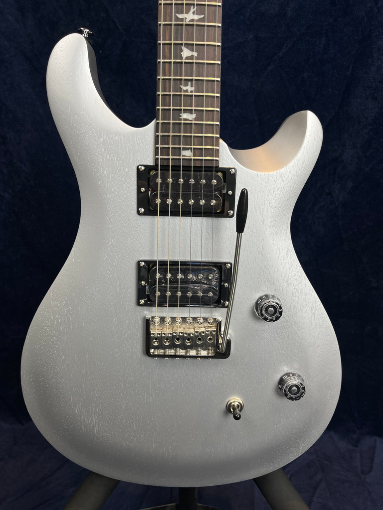 PRS SE CE24 Standard Satin Electric Guitar in Metallic Silver