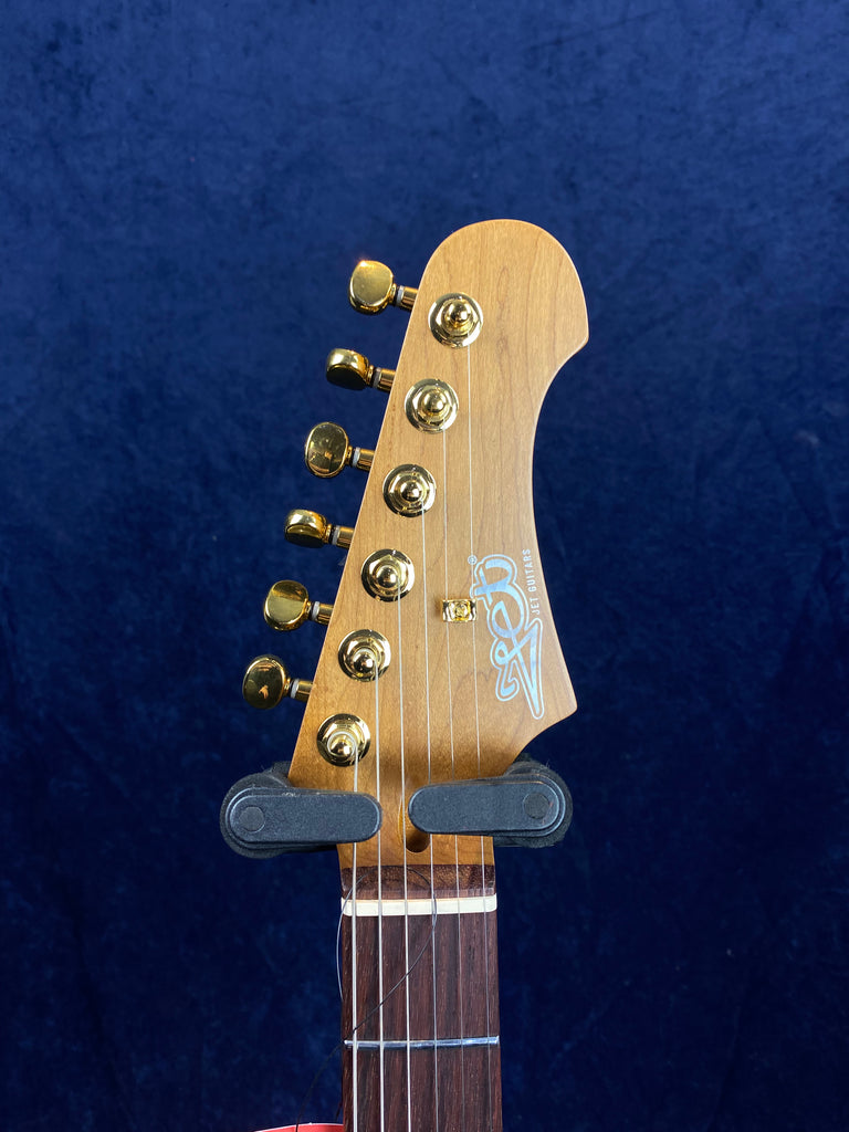 Jet Guitars JS-380 S-Type SSS Gold Hardware in Red