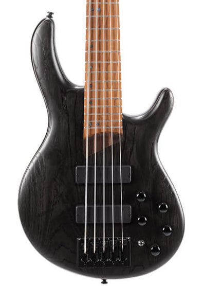 Cort B5 Element 5-String Bass in Open Pore Trans Black