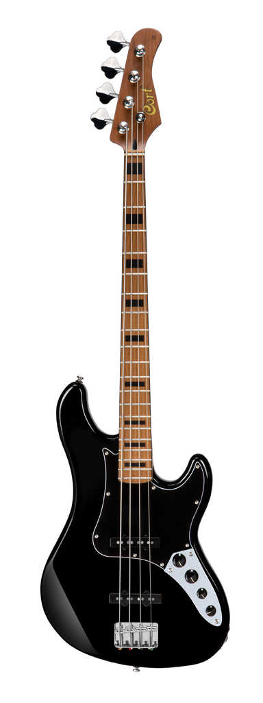 Cort GB64JJ Jazz Bass Block Inlays in Black