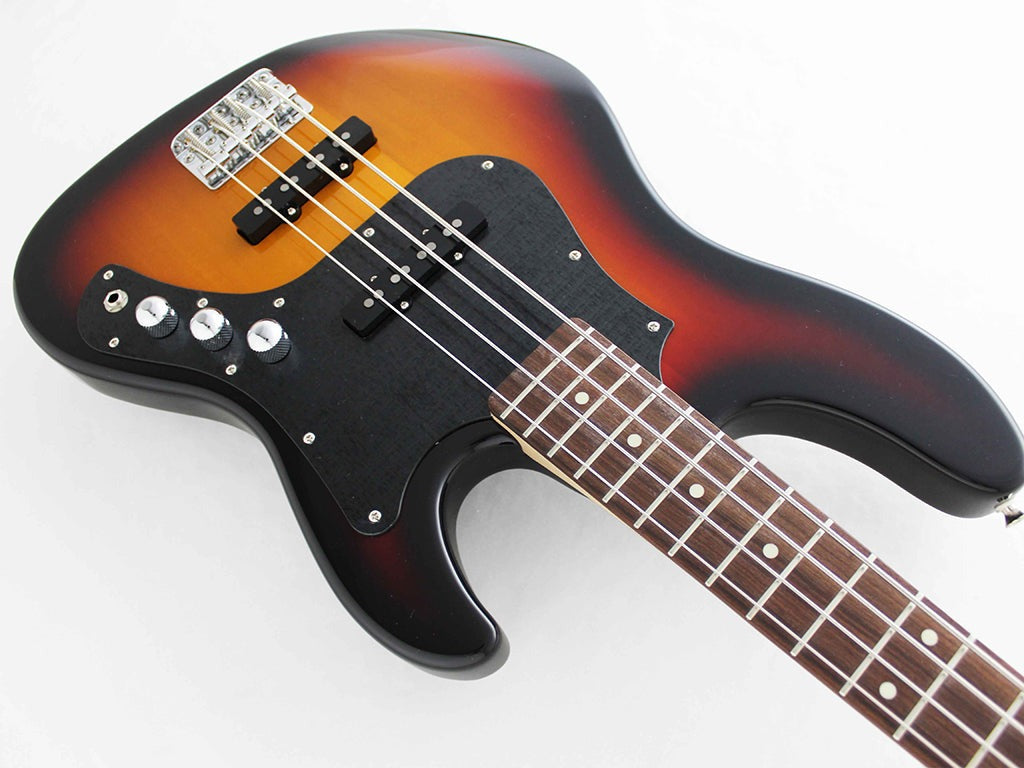 Fujigen FGN Boundary Mighty Jazz Bass Guitar in 3 Tone Sunburst